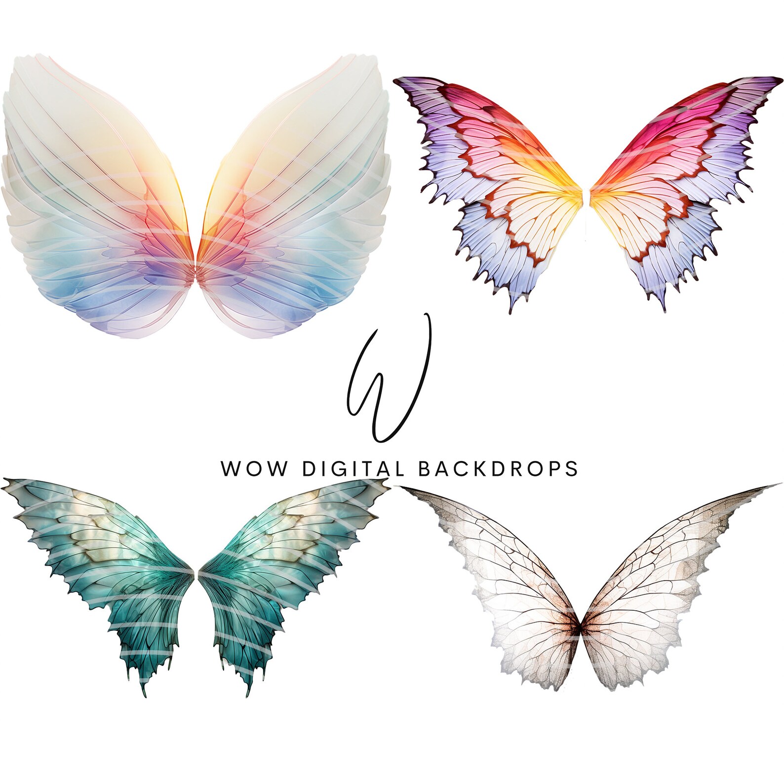 Fairy Wings Overlays. Digital Downloads. Maternity Overlays, Studio ...