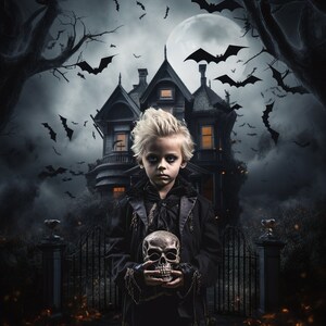 Halloween Digital Backdrops. Backgrounds for Photoshoot, Spooky ...
