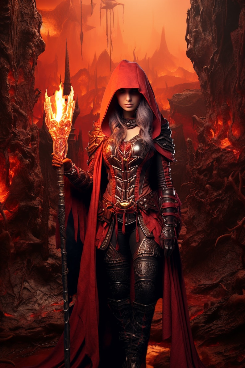 Fiery Hell Backdrops. Digital Download. Cosplay Backdrop or Halloween ...