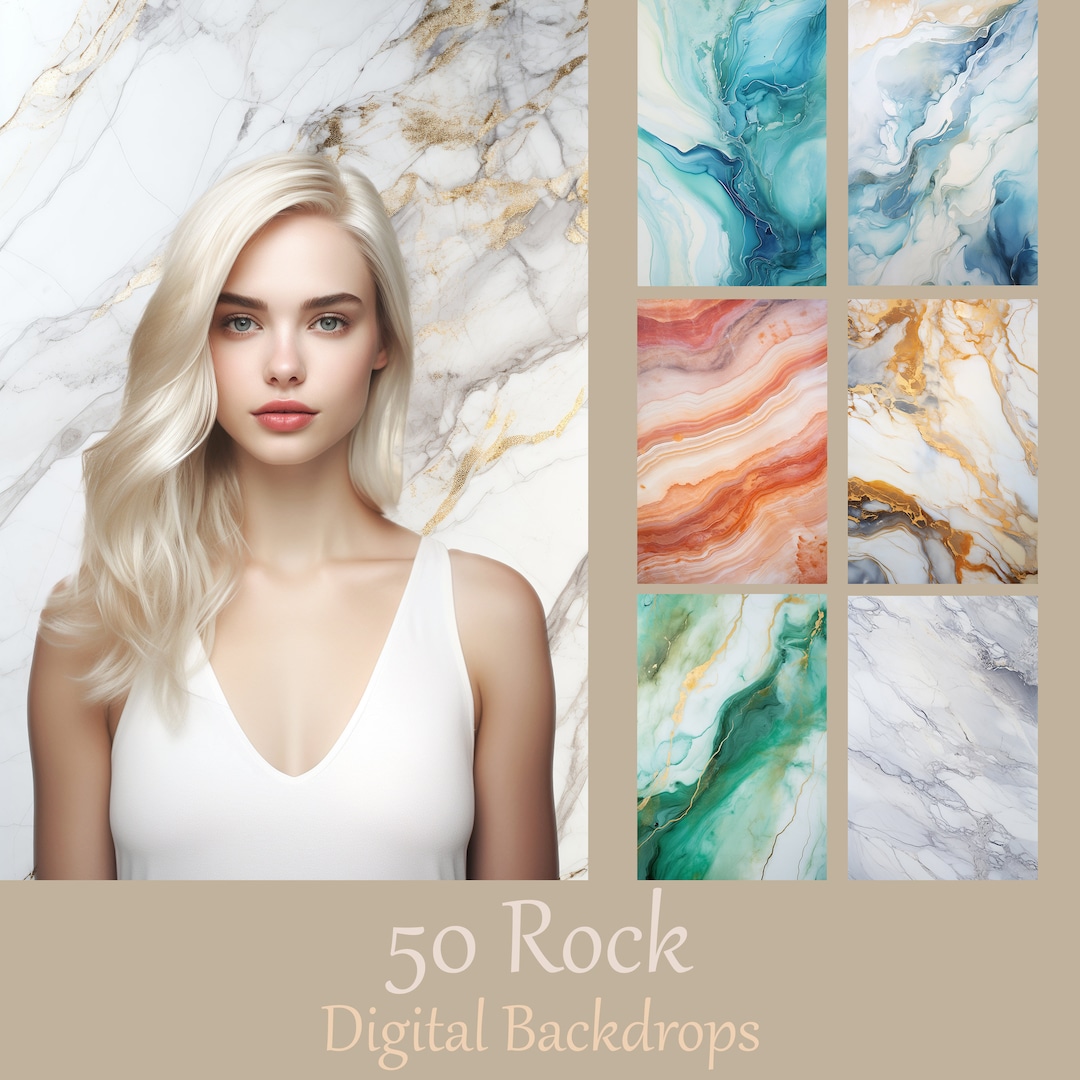 Digital Backdrops Marbled Rock - Colorful Backgrounds Geological Design ...