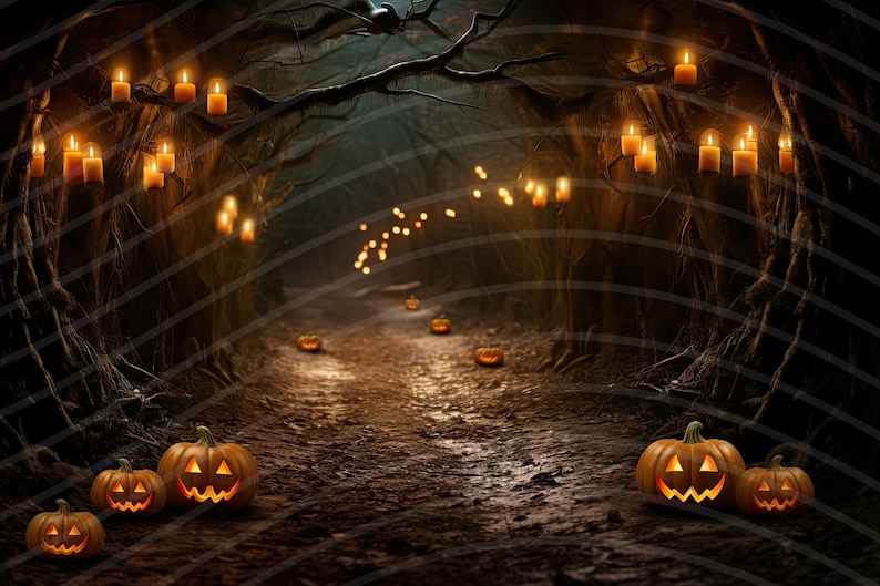 HALLOWEEN BACKDROP. Digital Download. Portrait Backdrop. 4 Clean ...