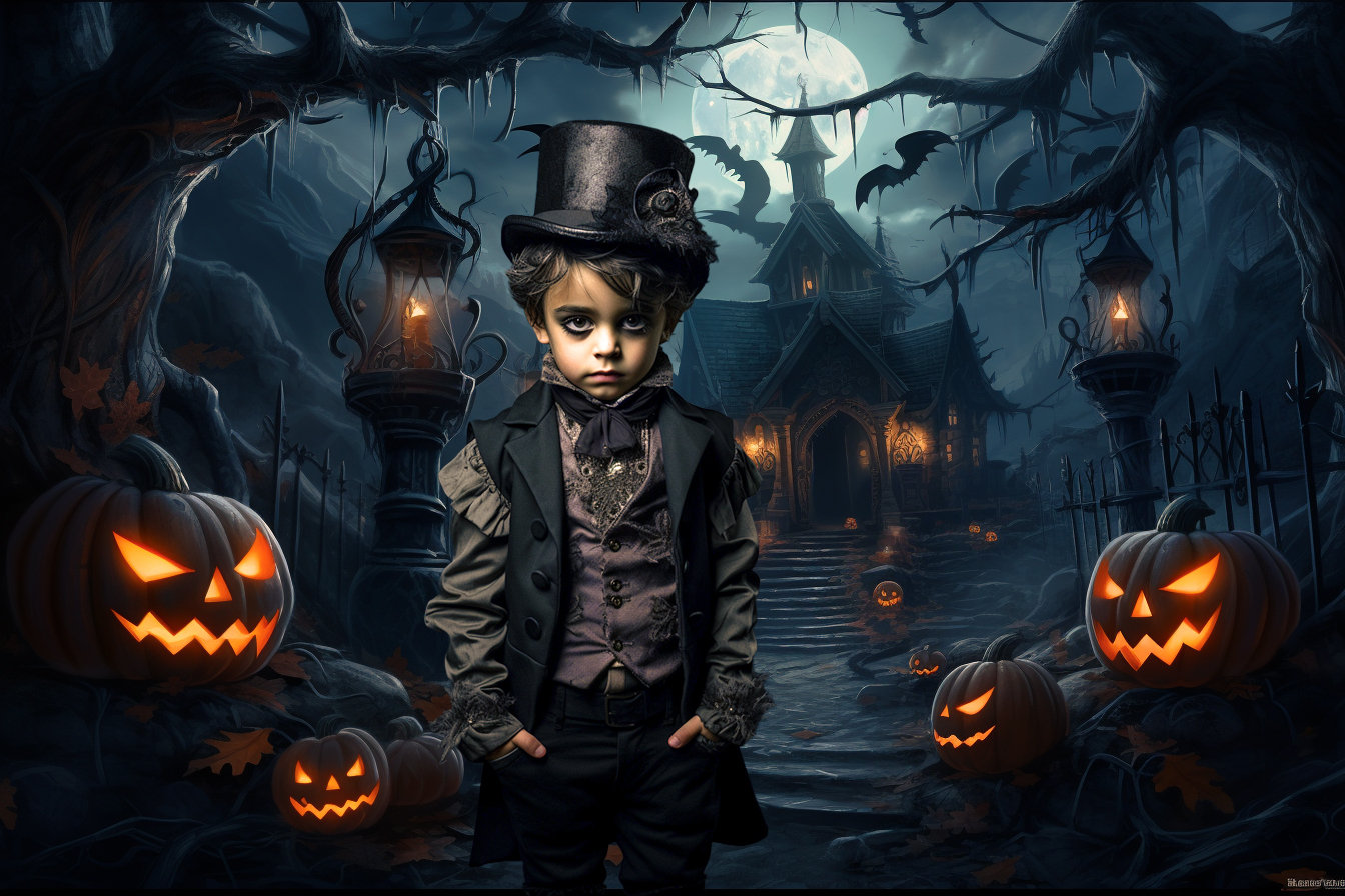 Halloween Digital Backdrops. Backgrounds for Photoshoot, Spooky ...