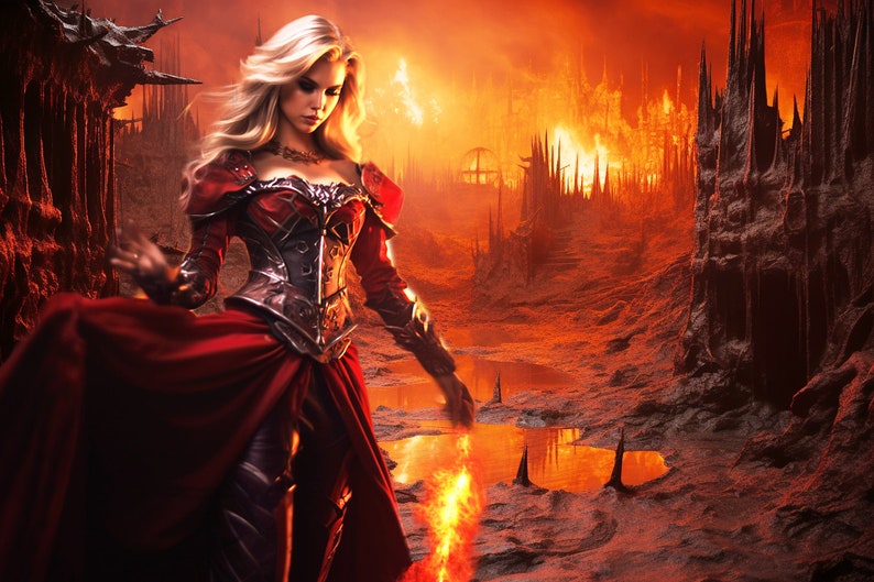 Fiery Hell Backdrops. Digital Download. Cosplay Backdrop or Halloween ...
