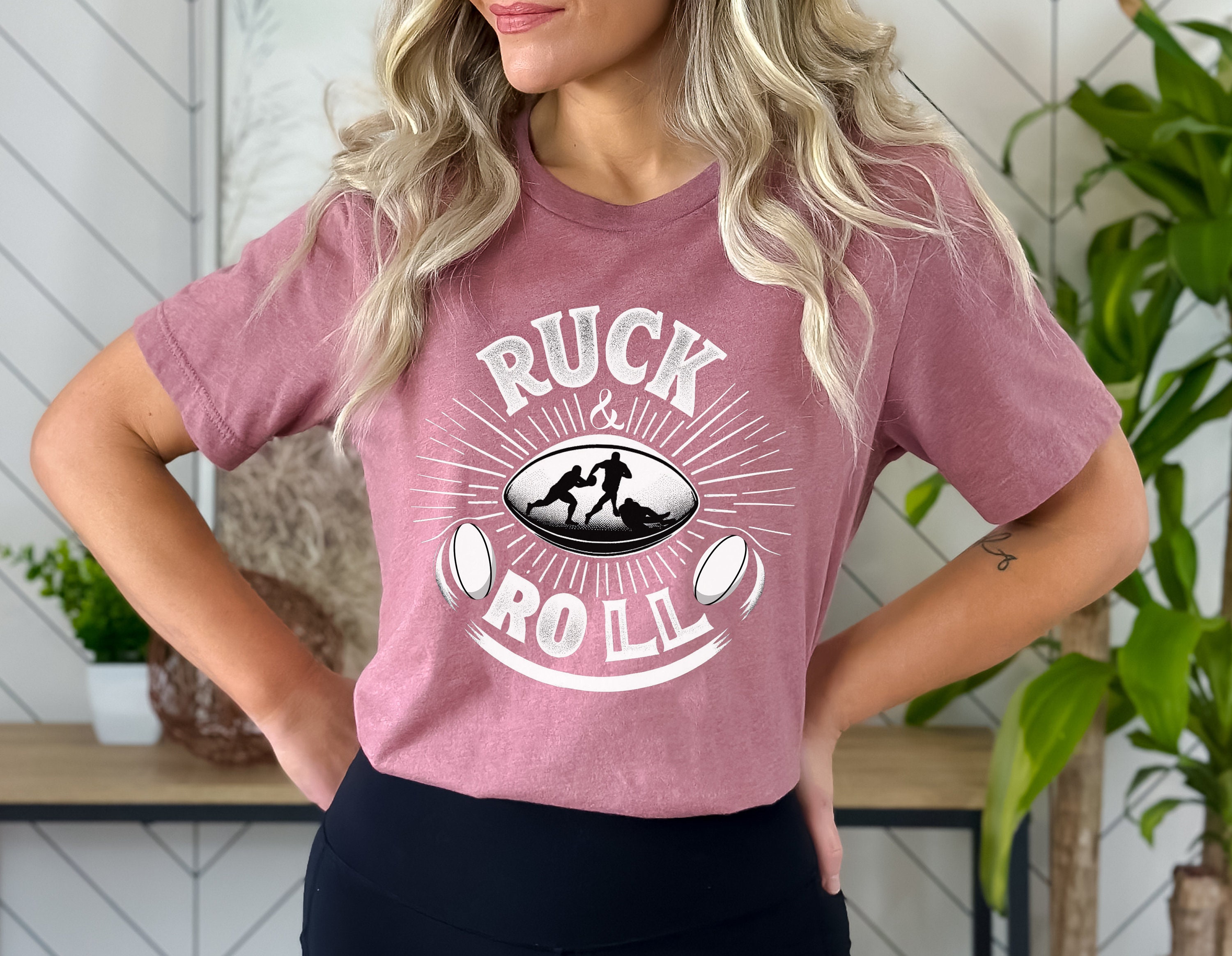 Ruck and Roll Rugby Shirt Funny Graphic Tee Sports Team Merchandise ...