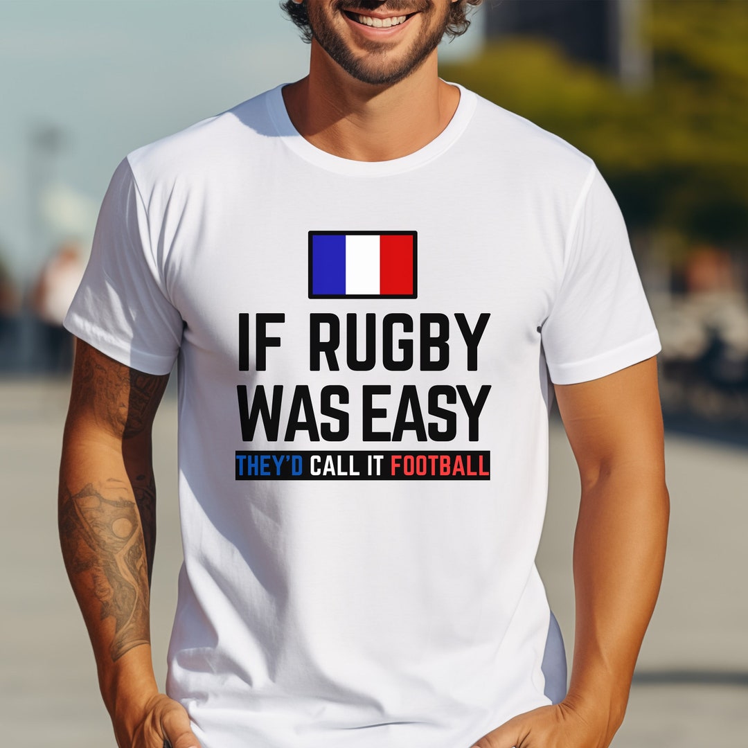 Unisex French Rugby Shirt France Rugby Ball Graphic Tee Sports Team ...