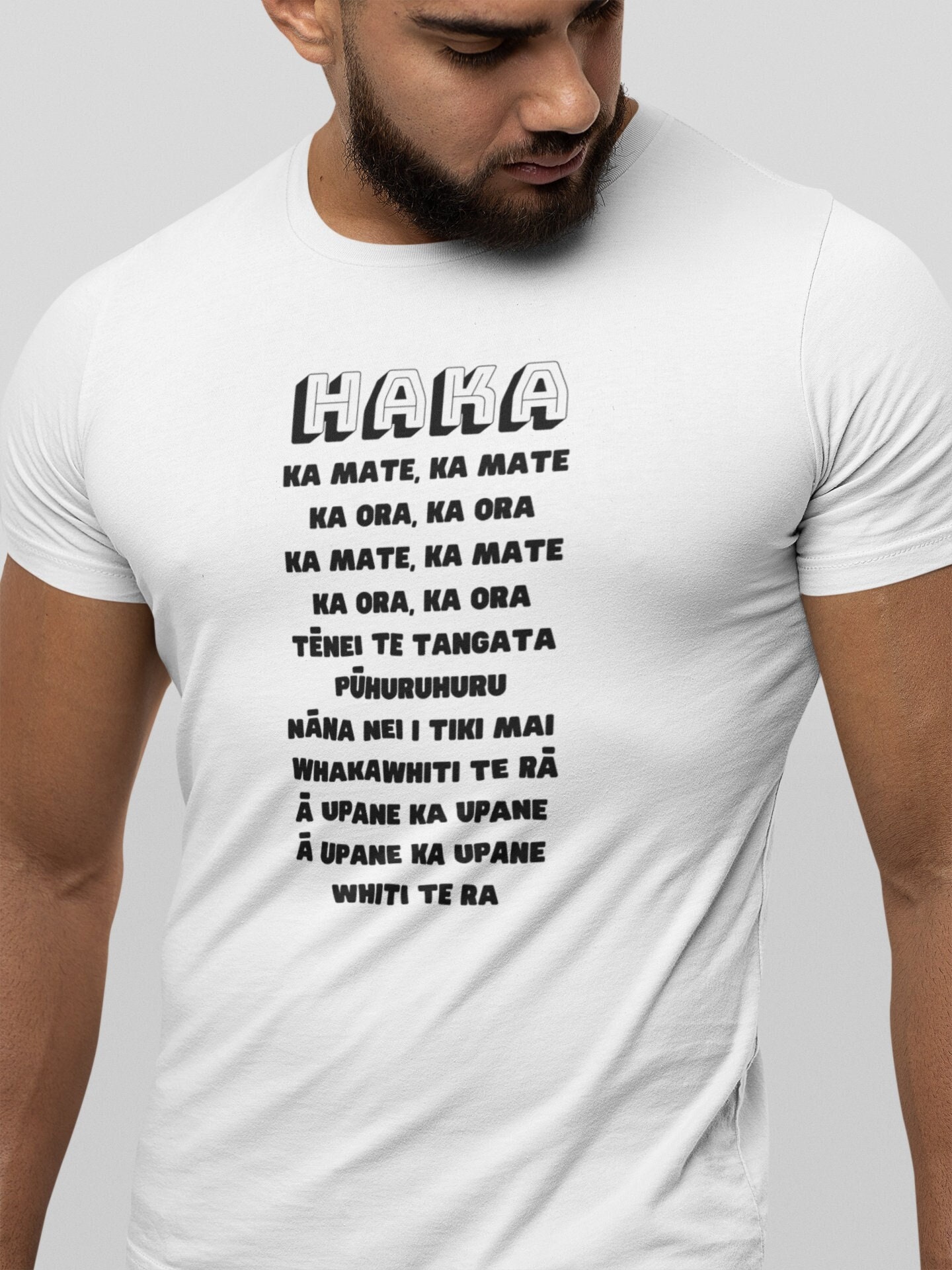 New Zealand HAKA Shirt | Maori Face Rugby Haka Tee | New Zealand Rugby ...