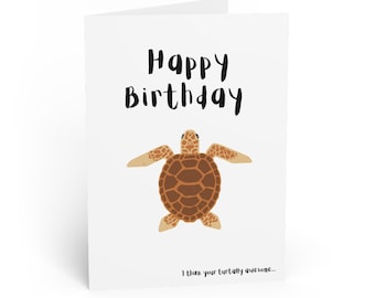 Digital Download | Printable Greeting Card | Happy Birthday - Turtle - Etsy