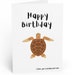 Printable Cute Birthday Card, Funny Turtle Card, Birthday Card, Digital ...