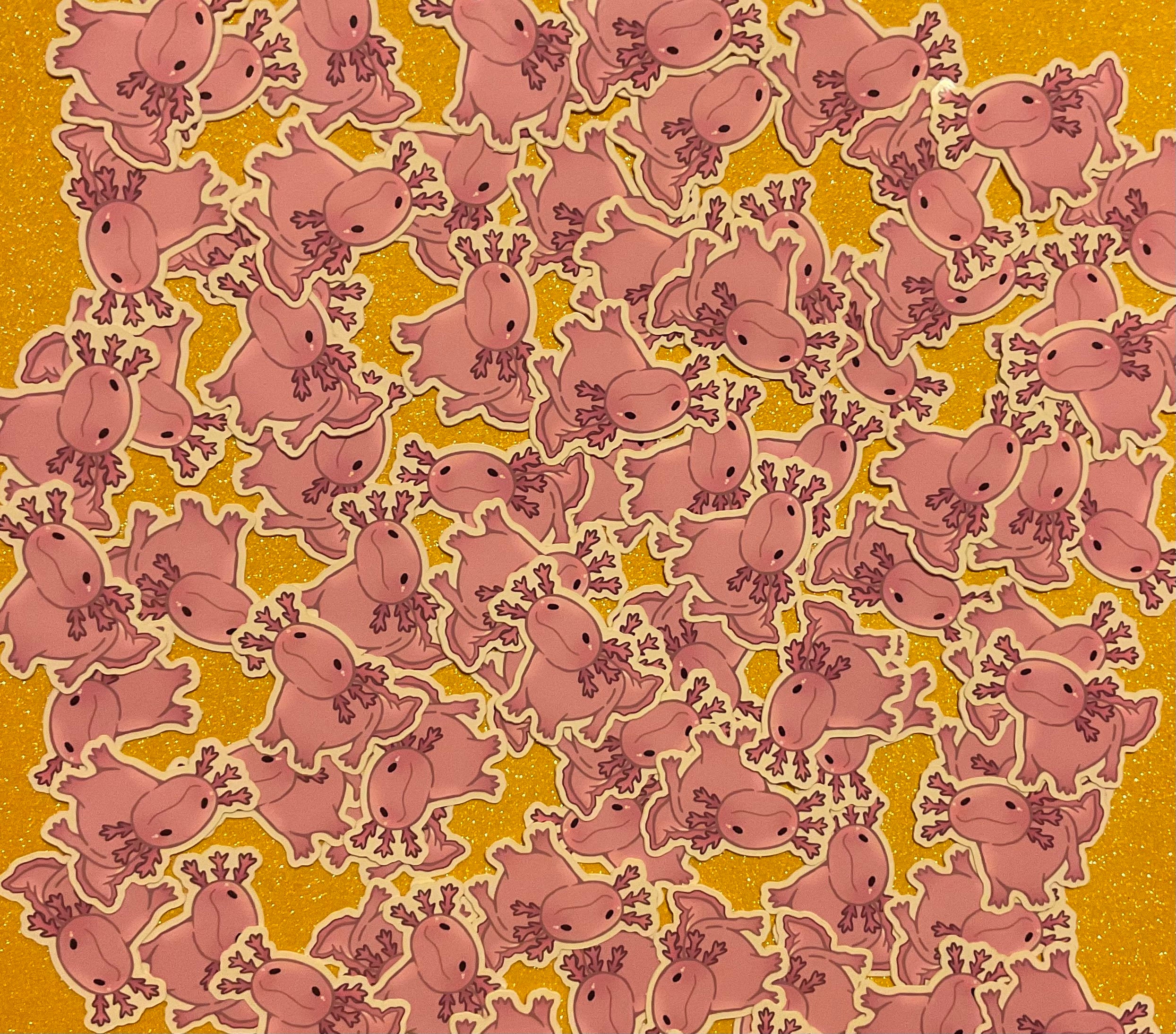 Smiley Axolotl Sticker - Etsy