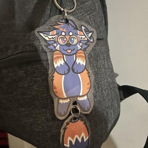 Furry Badge Custom Character Keychain - Etsy