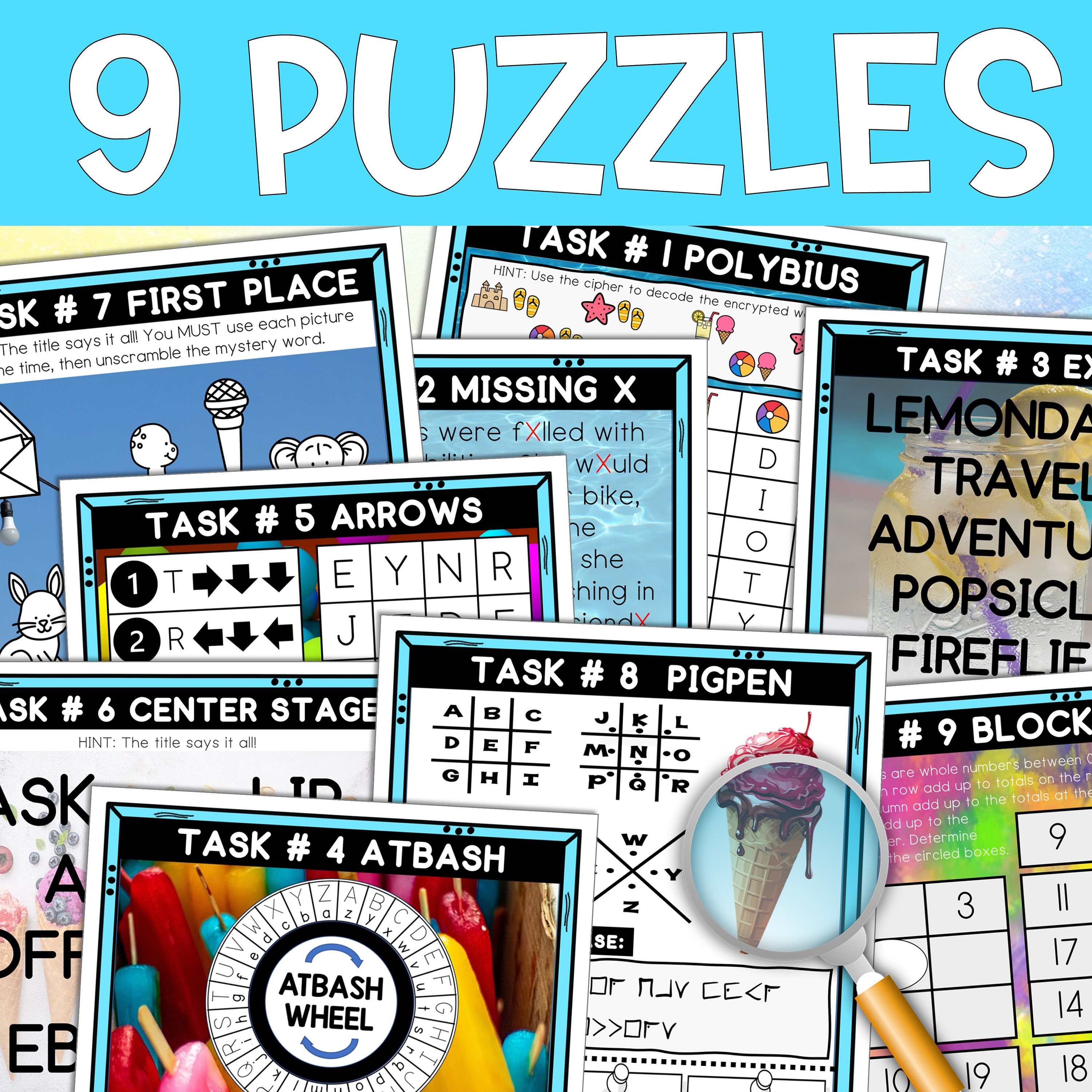 Escape Room for Kids, DIY Printable Game, Save Summer Escape Room Kit ...