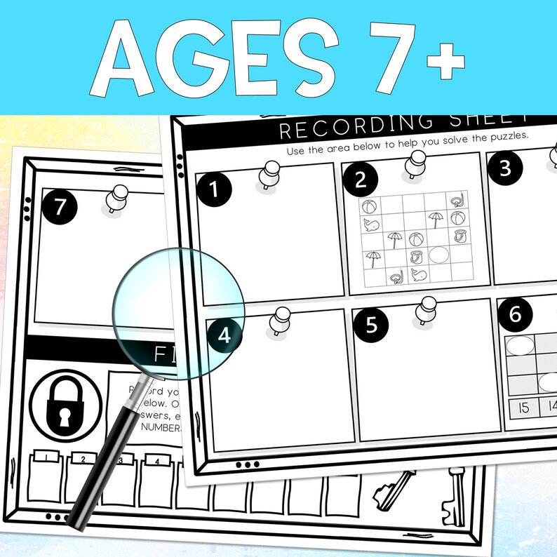 Beach Escape Room for Kids: Printable DIY Puzzle Game (digital Download ...