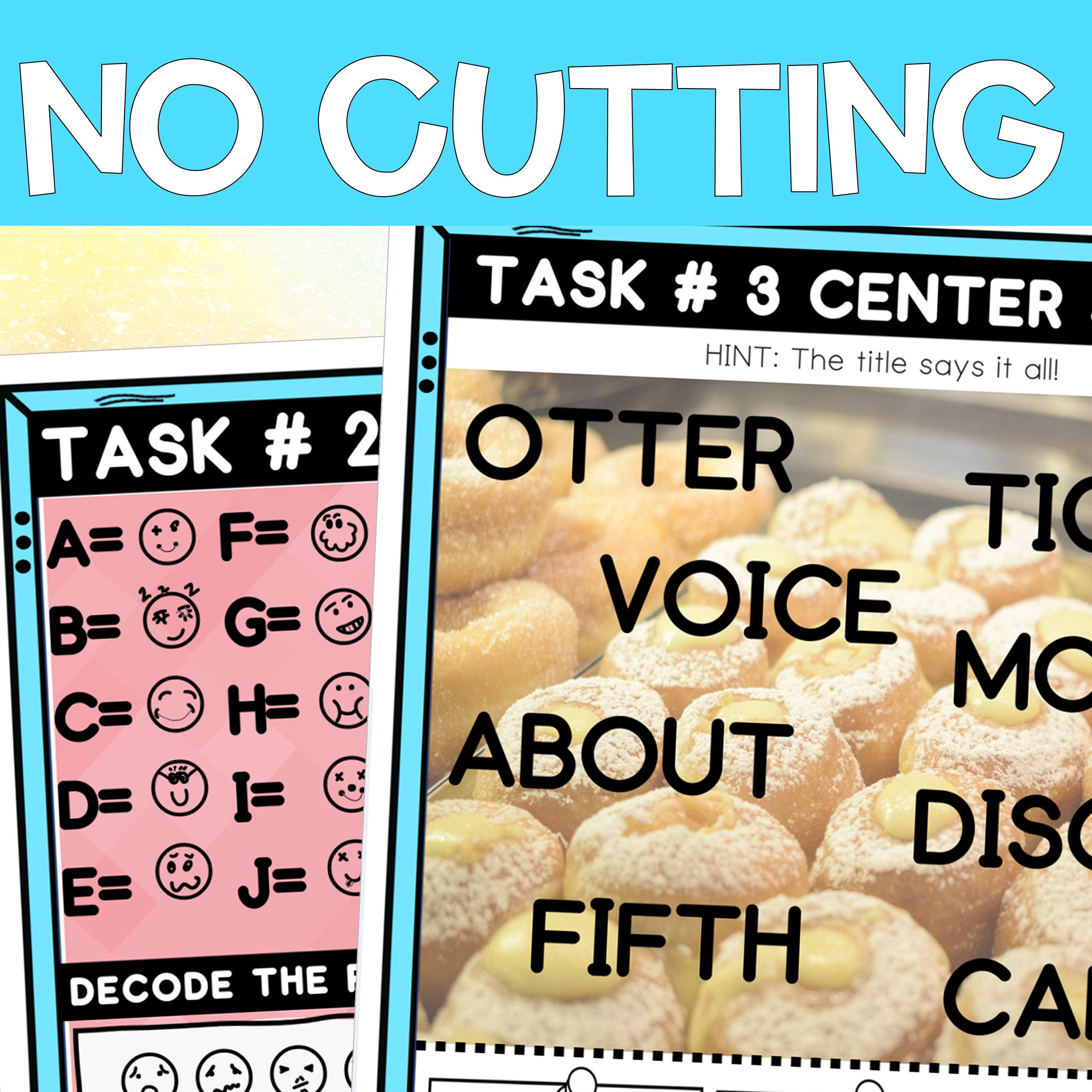 Escape Room for Kids, DIY Printable Game, Donut Shop Escape Room Kit ...