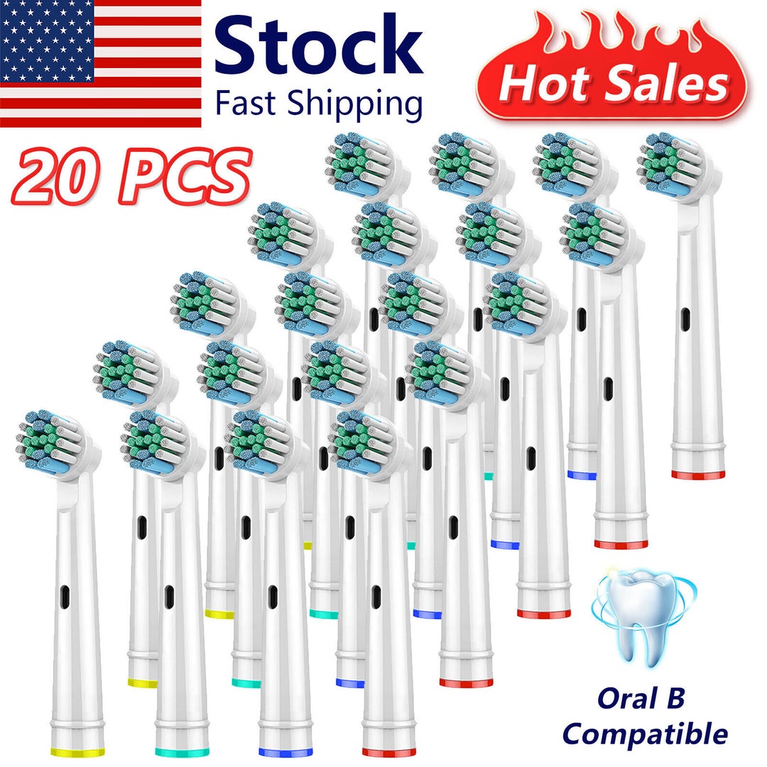20PCS Precision Electric Toothbrush Replacement Fit for Oral B Braun ...