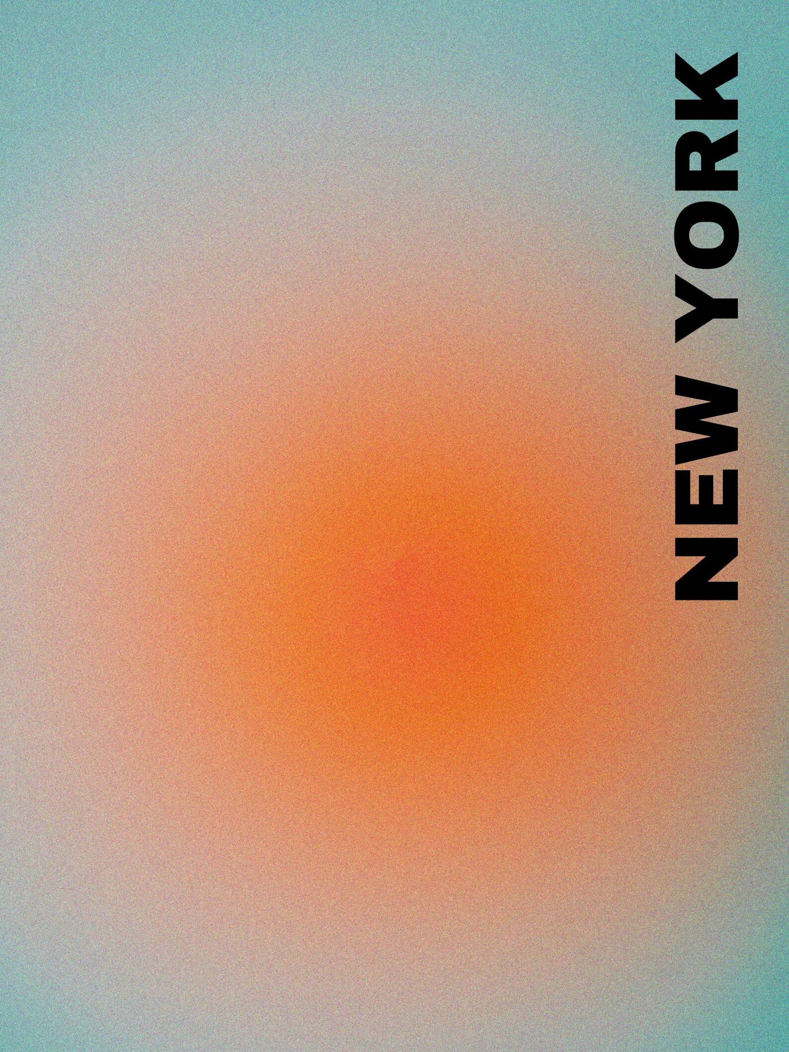 New York Haze Poster - Orange - Etsy