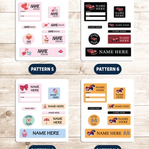 Personalized Name Stickers 168 Pcs , Custom Waterproof Daycare Labels ...