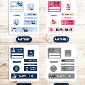 Personalized Name Stickers 168 Pcs , Custom Waterproof Daycare Labels ...
