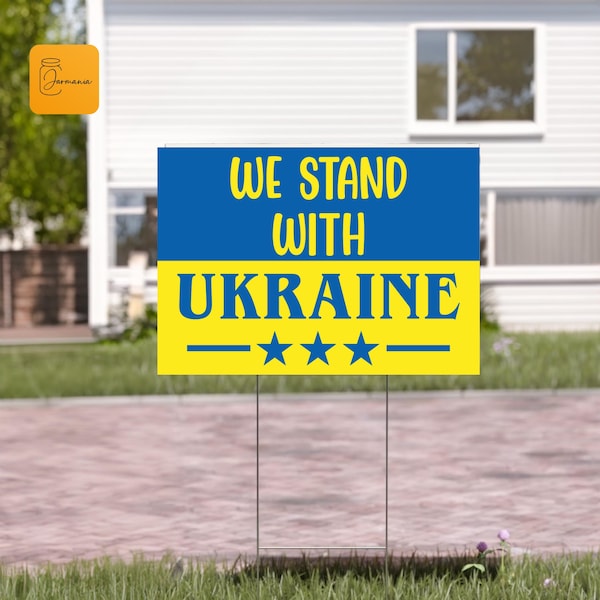Ukraine Yard Sign - Etsy