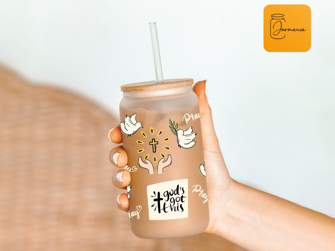 Christian Doves Jar Prayer Mason Jar Christian Woman Iced - Etsy