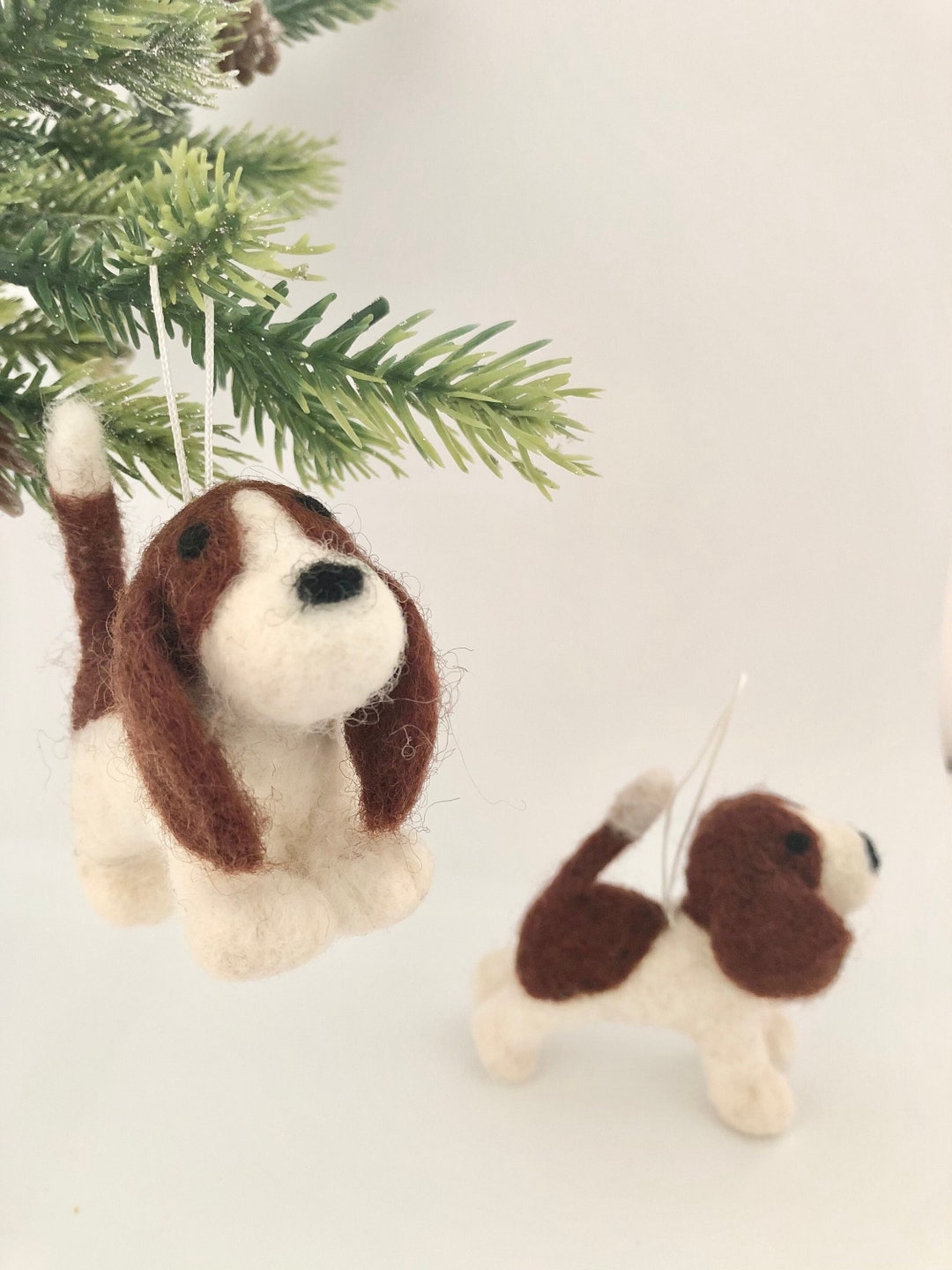 Beagle Dog Needle Felted Felt Gift Ornament Needle Felted Beagle Dog ...