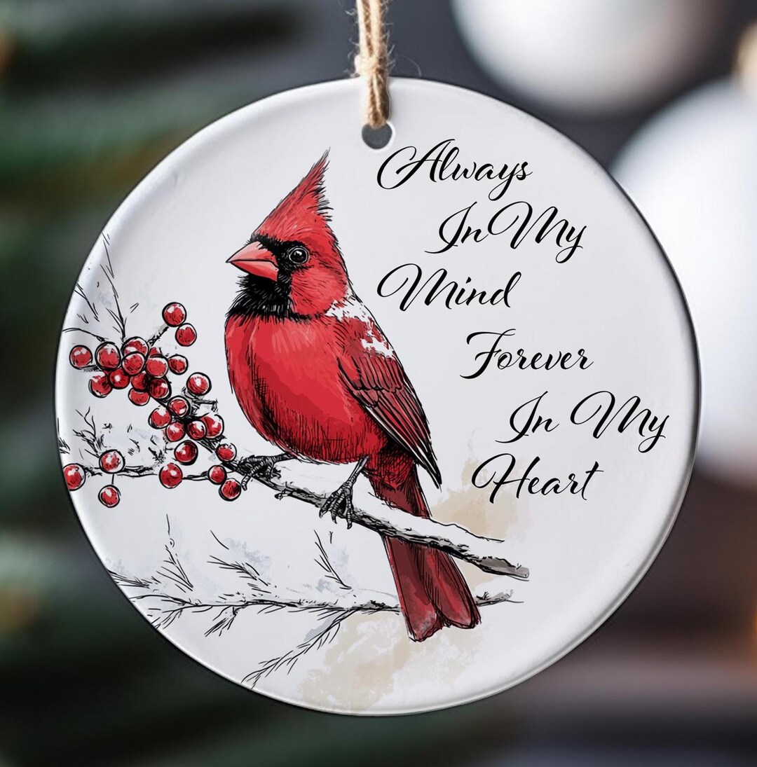 Ceramic Red Robin Christmas Ornament, When Robins Are Near, Cardinals ...