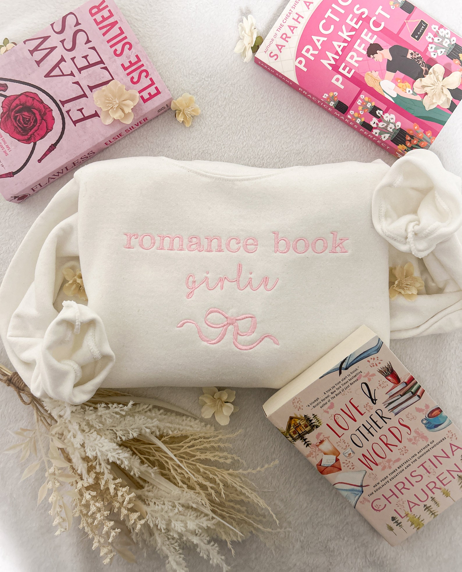 Embroidered Romance Book Sweatshirt, Bookish Sweatshirt, Romance Book ...