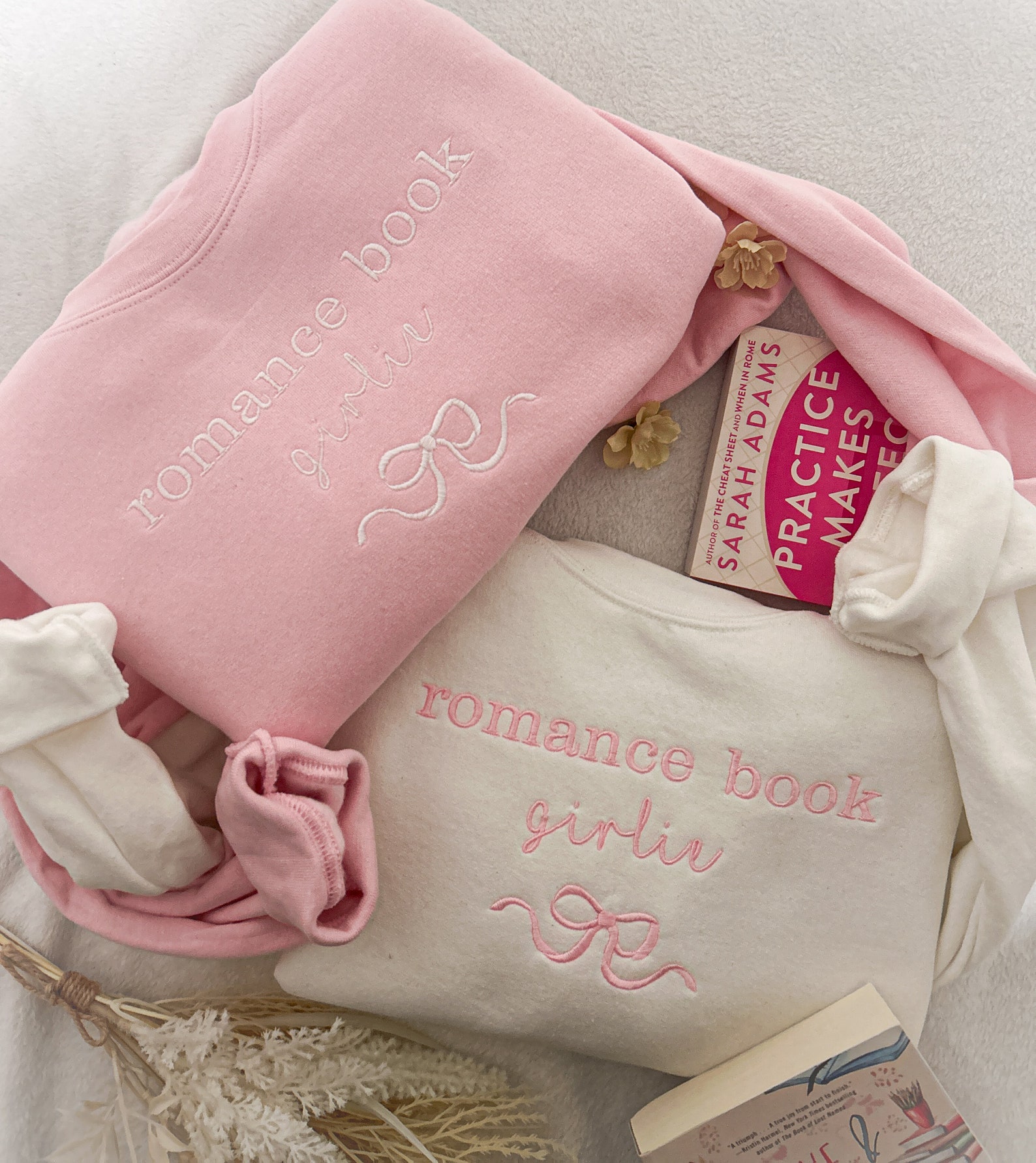 Embroidered Romance Book Sweatshirt, Bookish Sweatshirt, Romance Book ...