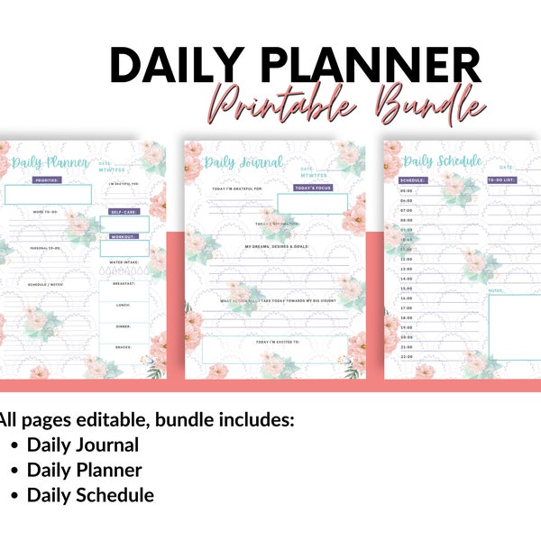Free floral daily schedule template pdf - milesshery