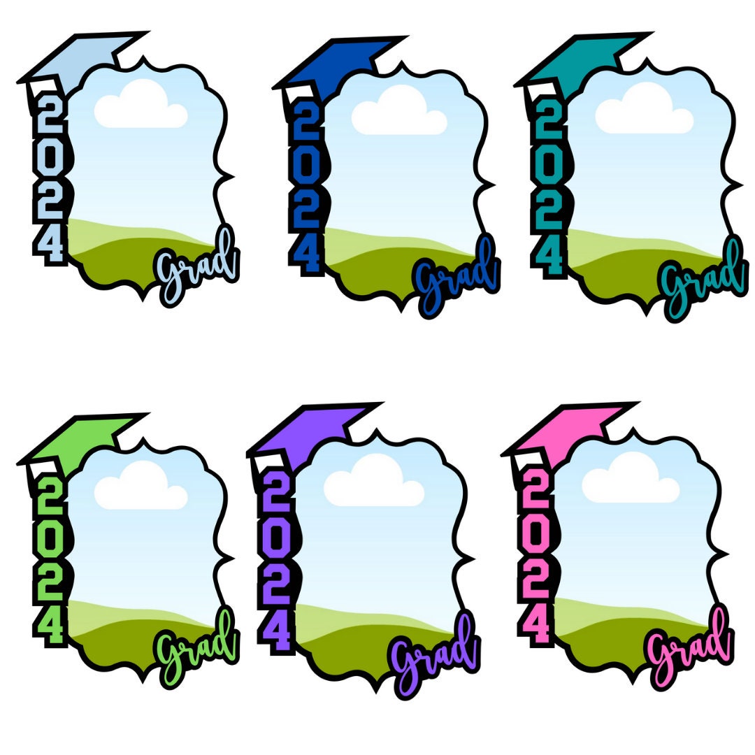 16 Colors Graduation Fan Canva Template, Senior 2024 Graduation ...