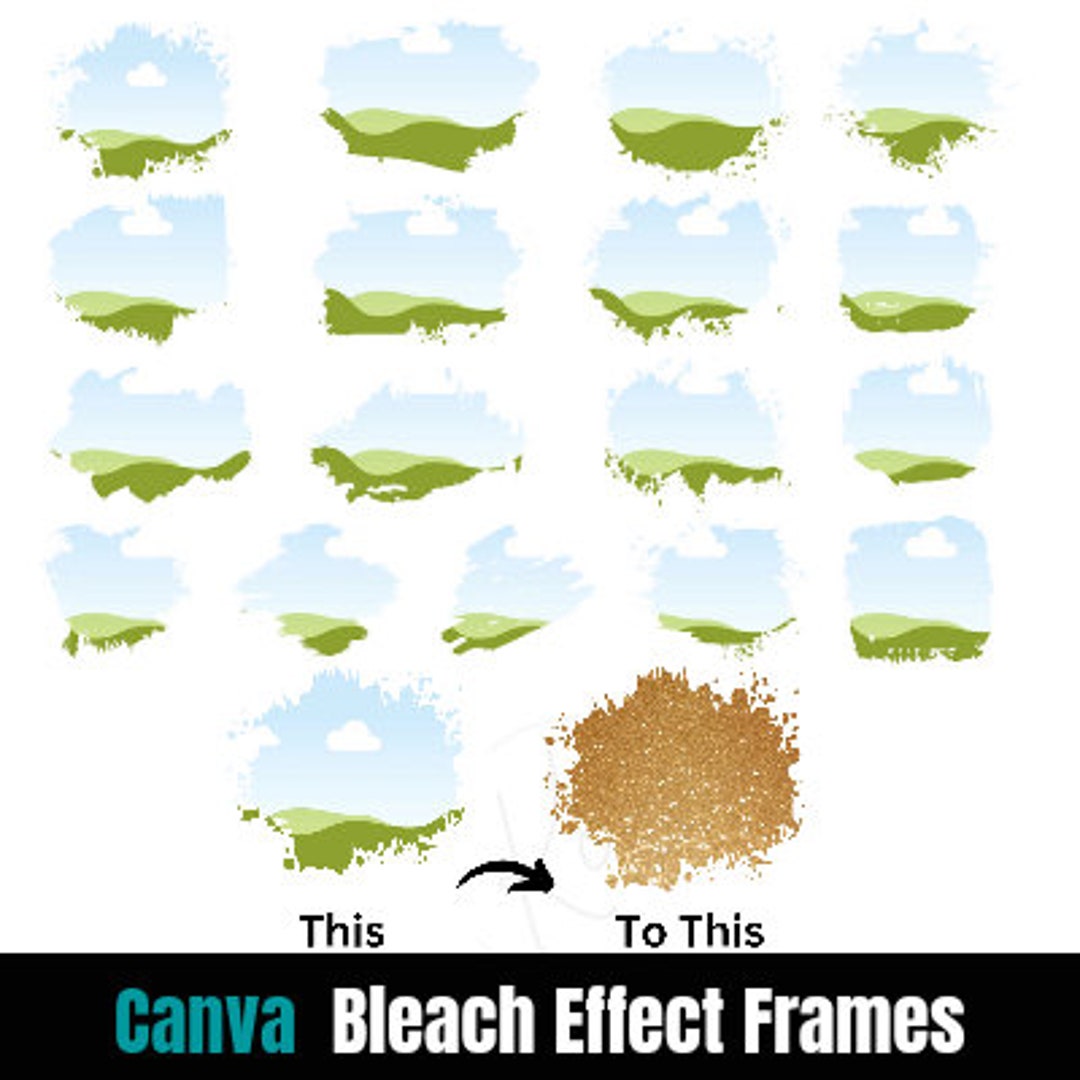 Bleach Effect Fame Canva Template, Drag and Drop, Editable Template ...