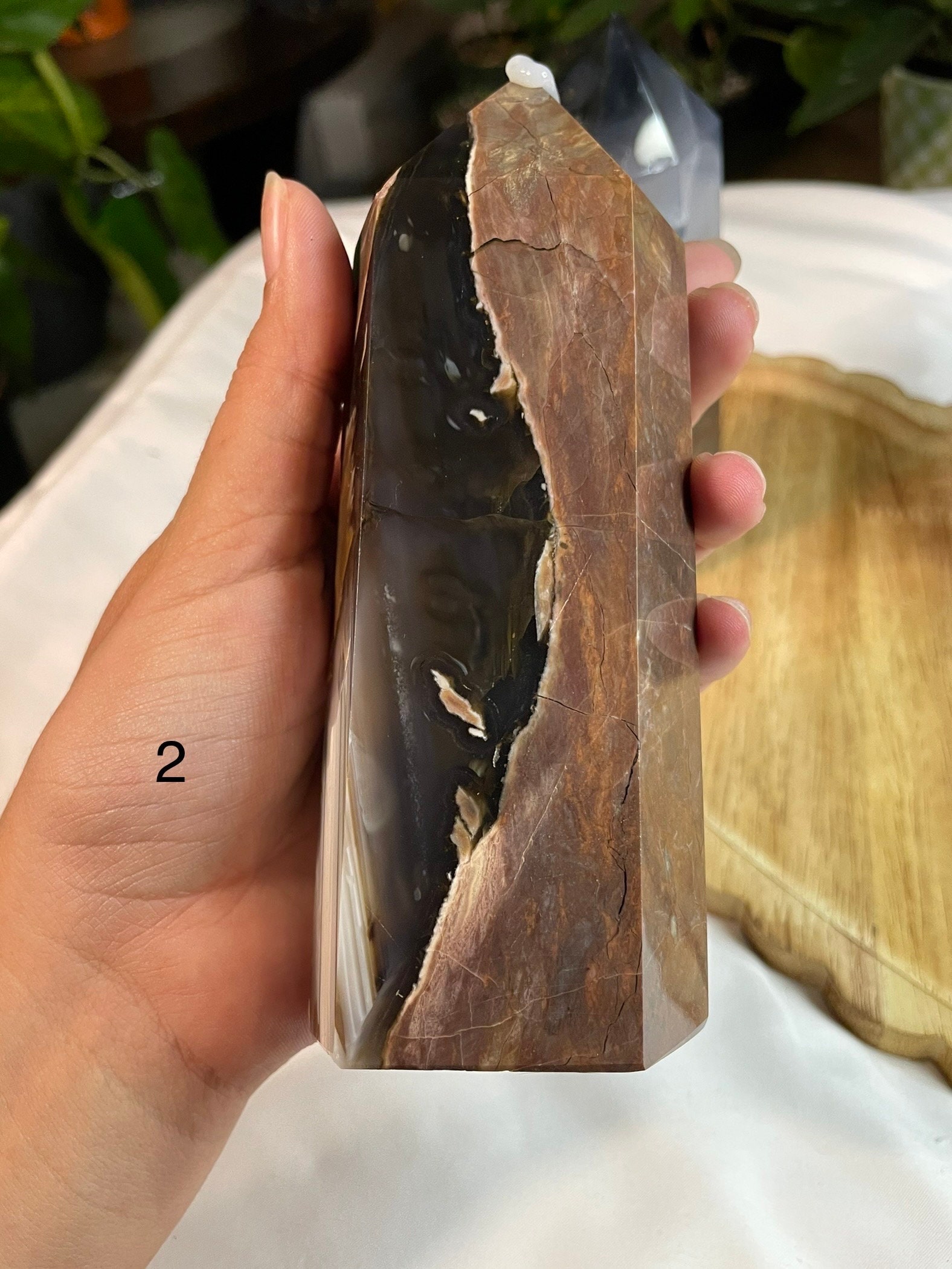 Chunky Volcano Agate Uv Reactive Towers Choose Yours - Etsy