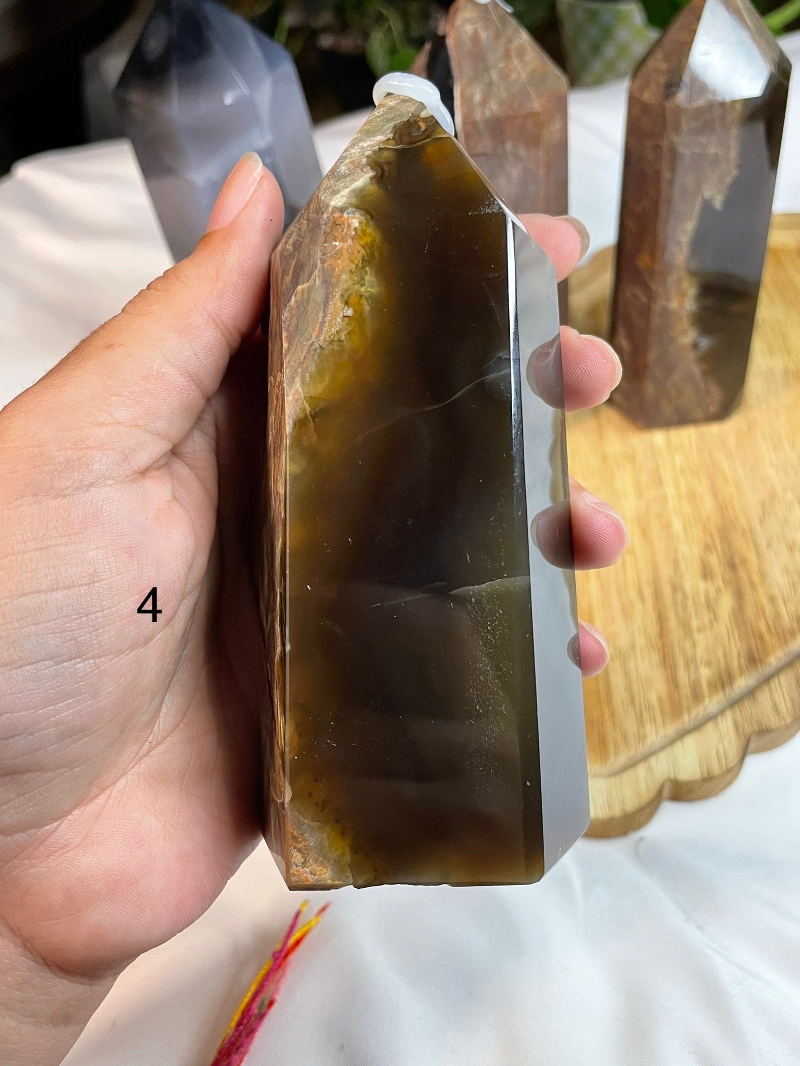 Chunky Volcano Agate Uv Reactive Towers Choose Yours - Etsy