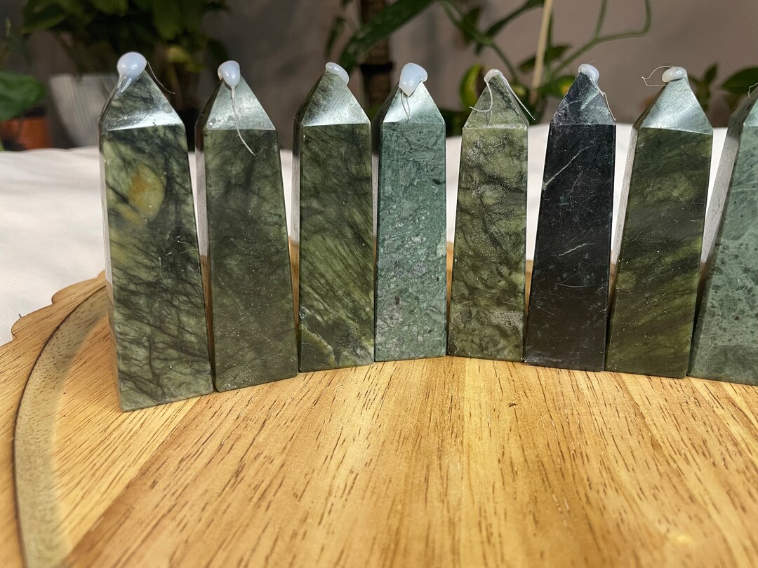 Green Jade Crystal Towers/ Intuitively Chosen - Etsy