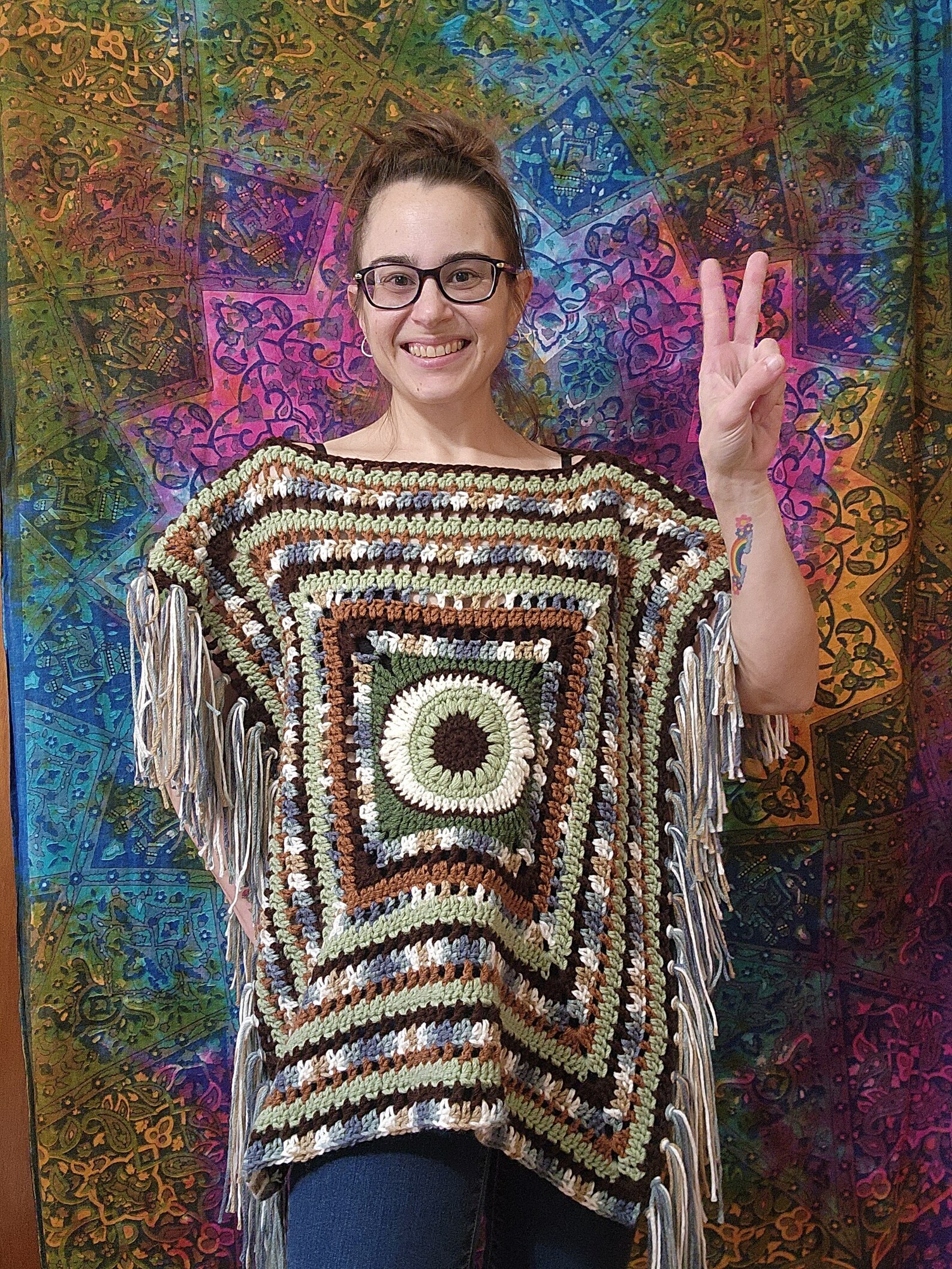 The Optic Nervana Poncho - Etsy