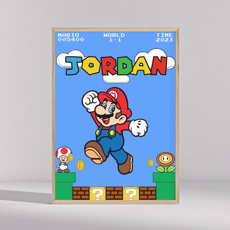 Super Mario Poster - Etsy