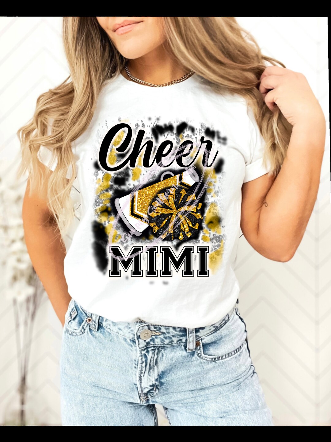 Cheer Mimi, Black, Gold, Cheer, Mimi, Cheer Life, Cheerleader, PNG ...
