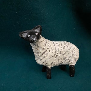 Black Sheep Paper Mache, Handmade, Farm Animal - Etsy