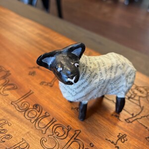 Black Sheep Paper Mache, Handmade, Farm Animal - Etsy