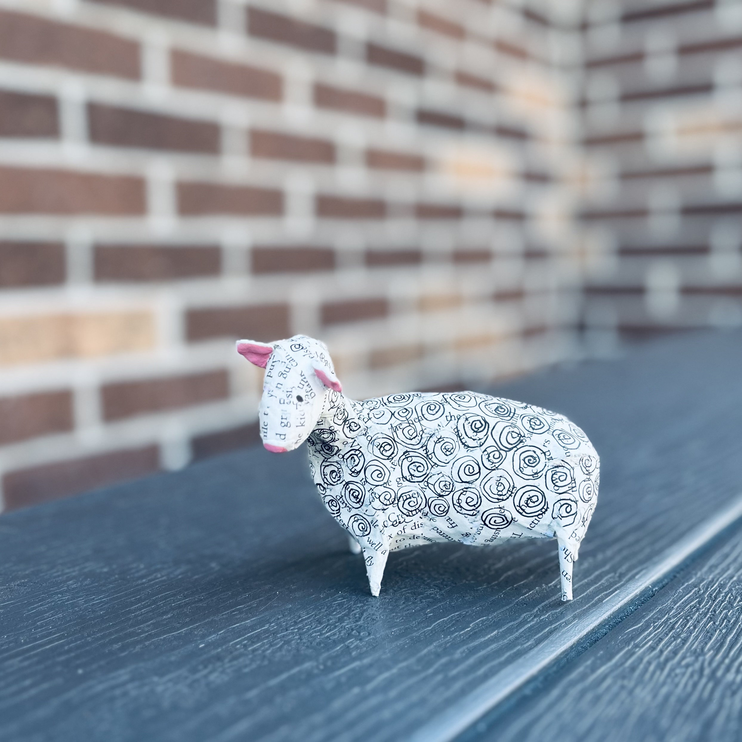 Sheep, Paper Mache, Farm Animals, Miniature Animals, Handmade, Gift - Etsy
