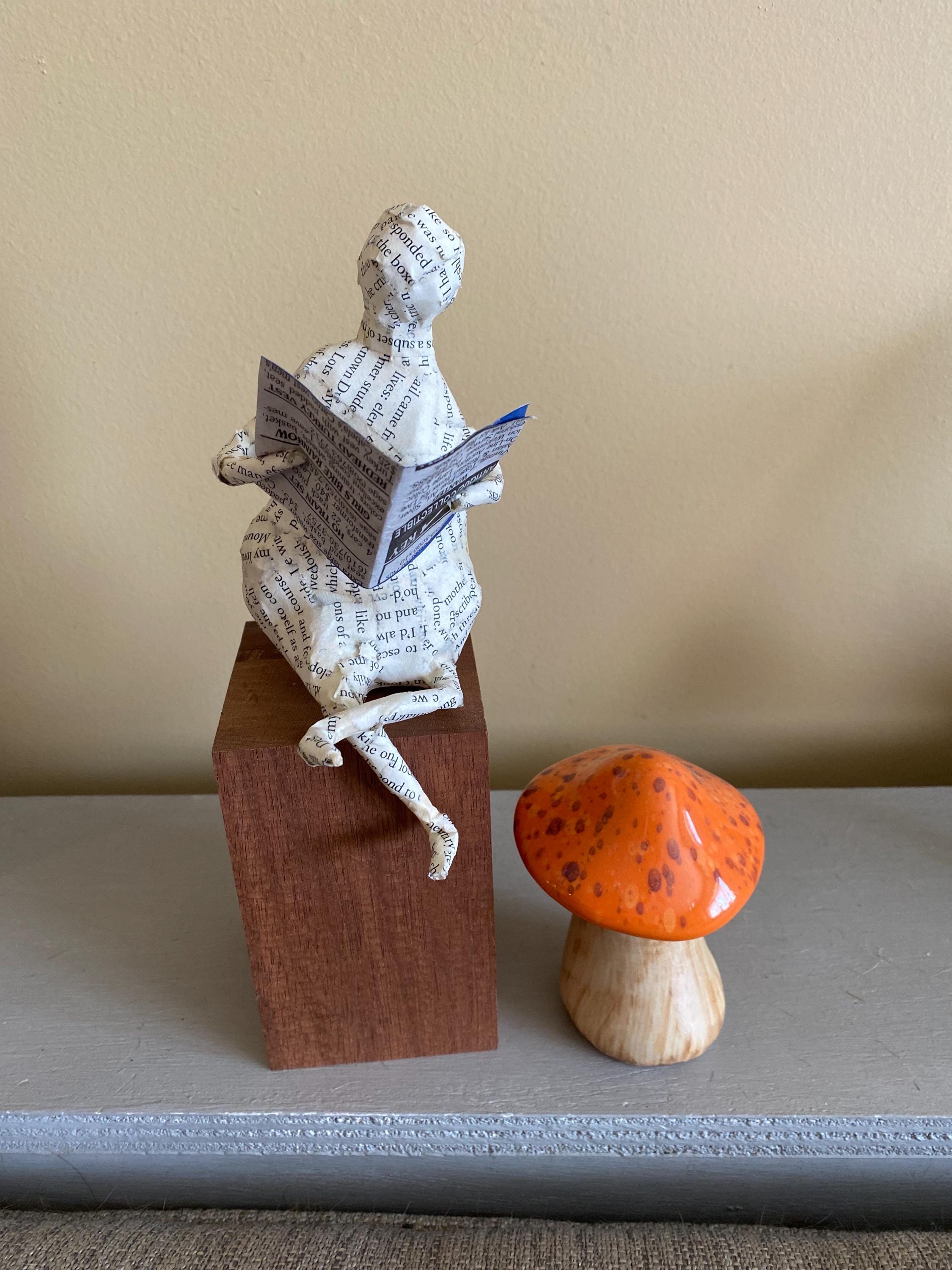 Reading Newspaper Paper Mache - Etsy