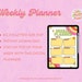 Retro Weekly Planner Digital Printable Weekly Planner Printable iPad ...