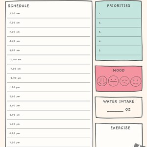 Printable Planner. Fillable Planner. Cute Pastel Cat Planner Bundle ...