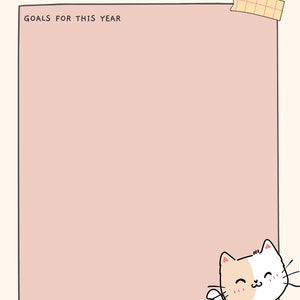 Printable Planner. Fillable Planner. Cute Pastel Cat Planner Bundle ...