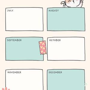 Printable Planner. Fillable Planner. Cute Pastel Cat Planner - Etsy