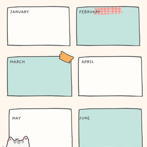 Printable Planner. Fillable Planner. Cute Pastel Cat Planner - Etsy