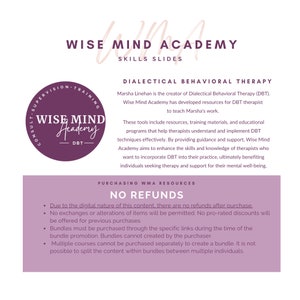 DBT How Skill Presentation Slides for One-mindfully and Effectively - Etsy