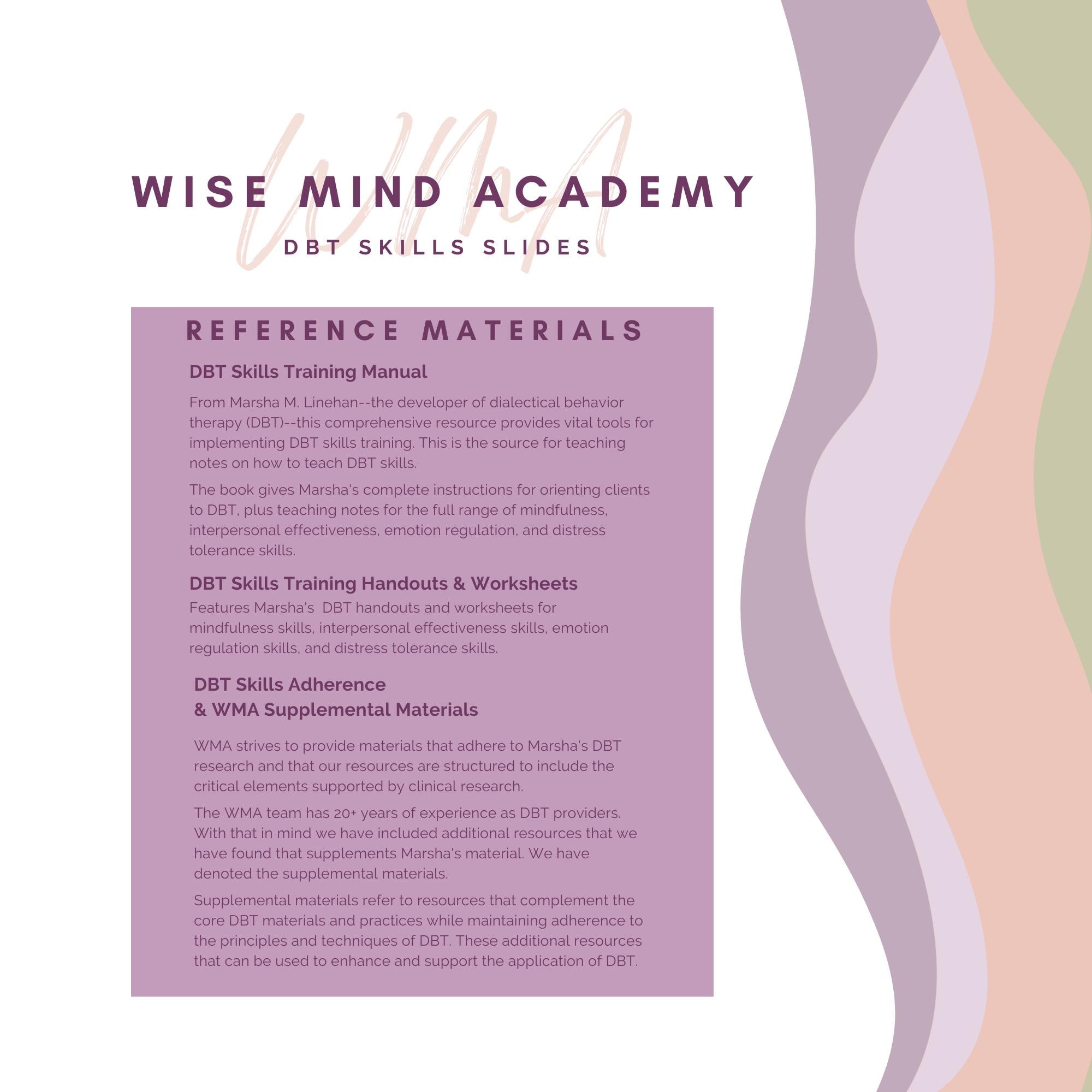 DBT Skills Training Guidelines: Slides Presentation (PDF) - Etsy