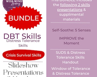DBT Distress Tolerance: TIPP Skills Poster and Handout - Etsy Canada