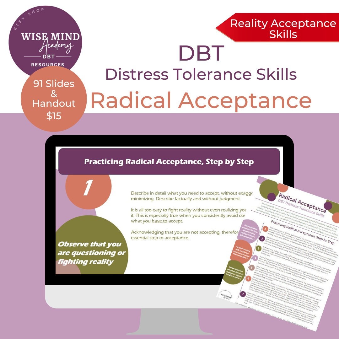 Radical Acceptance DBT Skills - Etsy
