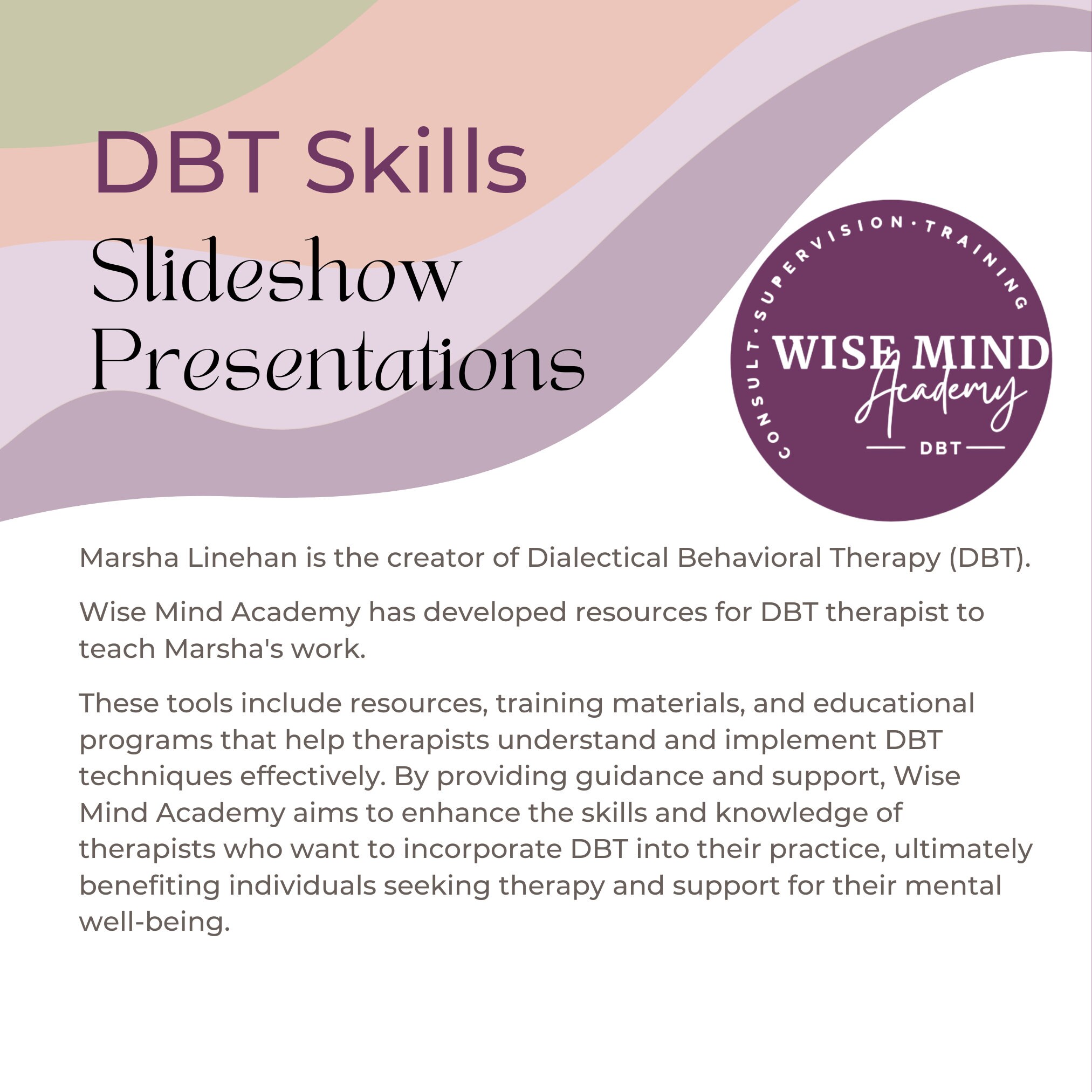DBT Distress Tolerance Skills: Wise Mind ACCEPTS (PDF Presentation) - Etsy